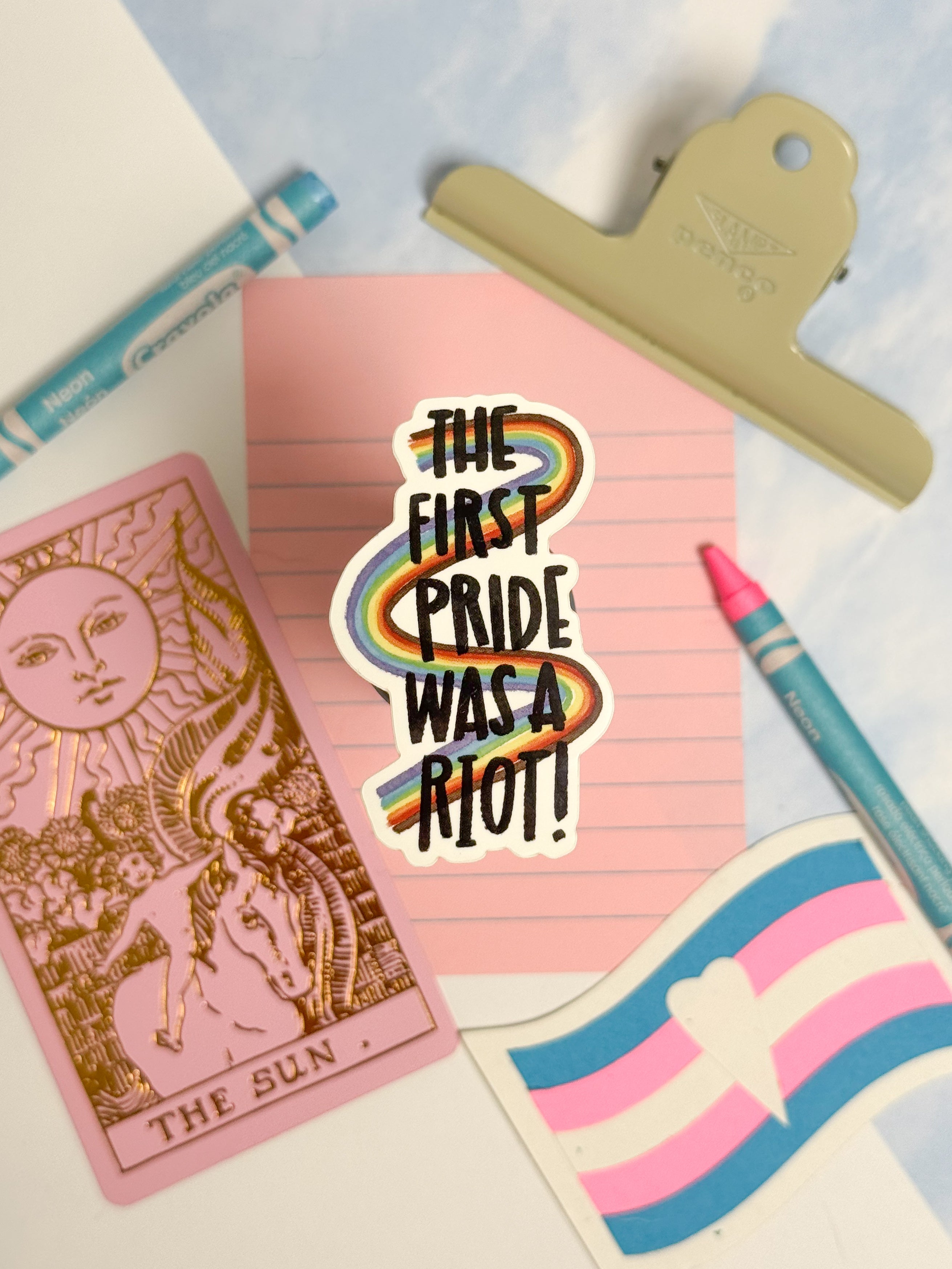 The First Pride was a Riot! Sticker – Audrey Kriss Creative